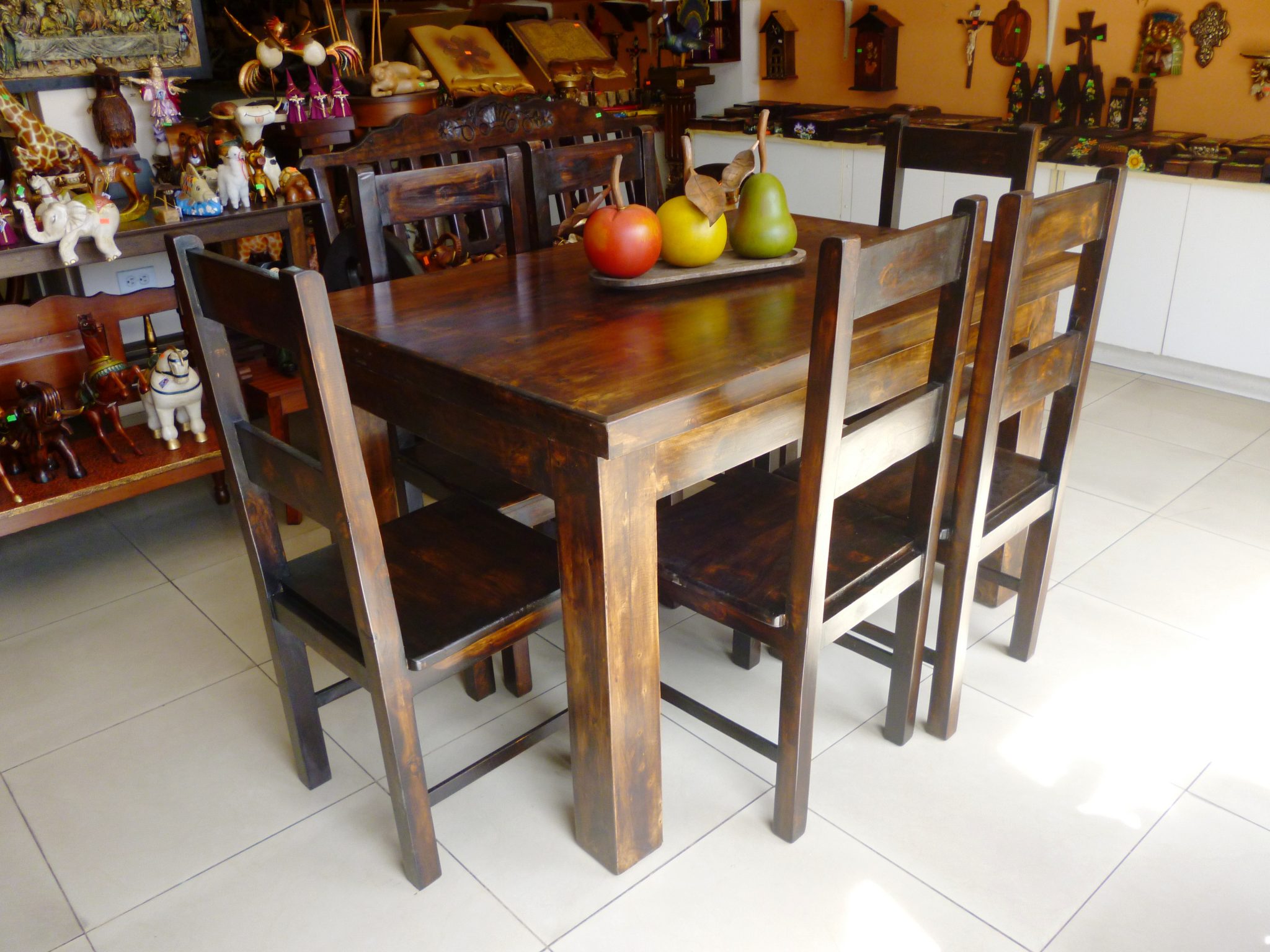 Jgo. comedor rustico #6 - Artesanías Ecuatorianas